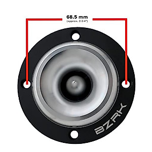 (Single Speaker) BZRK Audio SST-160 Titanium Bullet Super Tweeter 160 Watts Max Single Speaker, Black
