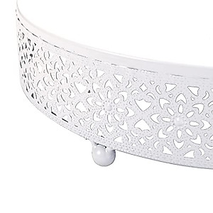 Hedume Set of 3 Cake Stand, Dessert Display Cupcake Stands, Round Metal Cake Stands, Cupcake Pastry Candy Display Plate for Wedding, Event, Birthday Party