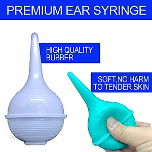 Comfort Soft Sterile Ear Bulb Rubber Hand Squeeze Baby Bulb Suction Sucker - 3 oz - Nasal - Ulcer (3 Pack)