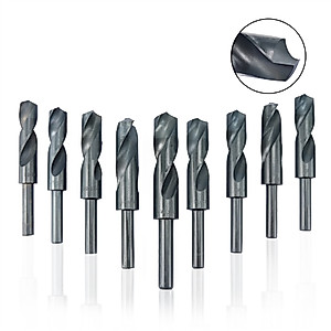 AHAFEI Twist Drill Bit Reduced Shank Nitride Coated Metal Hole Drilling Cutter Drill Bit 1Pcs (Size : 16.5mm)
