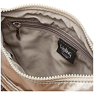 Kipling womens WomenÂ’s Arto Small Bag, Lightweight Everyday Purse, Casual Nylon Shoulder Crossbody Bag, Metallic Glow, 9.75 L x 8.25 H 1.25 D US