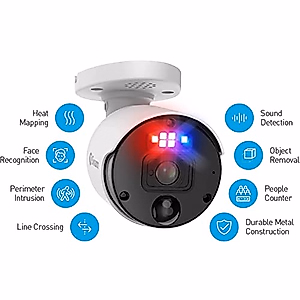 Swann 12MP Security Camera System, 16 Channel NVR with 4TB, 16 IP Cameras Indoor Outdoor Home, 6k Mega HD PoE Wired,Video Analytics, 2-Way Audio, Sirens, Color Night Vision, True Detect, 1690008B8DE