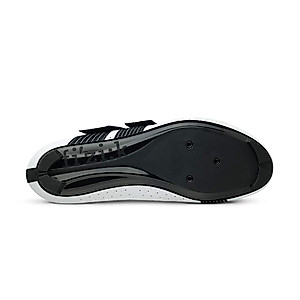 Fizik mens Tempo Powerstrap cycling footwear, White/Black, 11.5 US