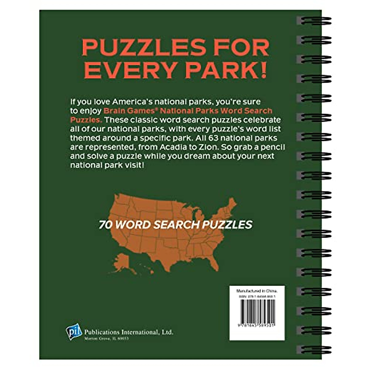 Brain Games - National Parks Word Search Puzzles: Puzzles That Celebrate the American Outdoors