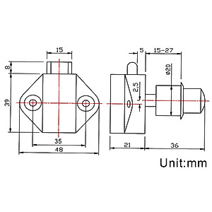 SyLabY 100 Pieces 20mm Mini Push Button Lock Chrome Cabinet Door Catch Keyless Cupboard Latch RV Drawer Locks for Motorhome Camper Caravan Home Yachts Furniture Hardware Accessories
