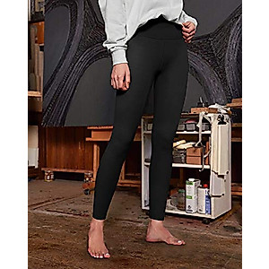 IUGA High Waisted Leggings for Women Running Workout Leggings with Inner Pocket Yoga Pants for Women Black