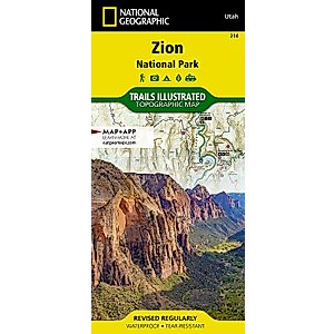 Zion National Park Map (National Geographic Trails Illustrated Map, 214)