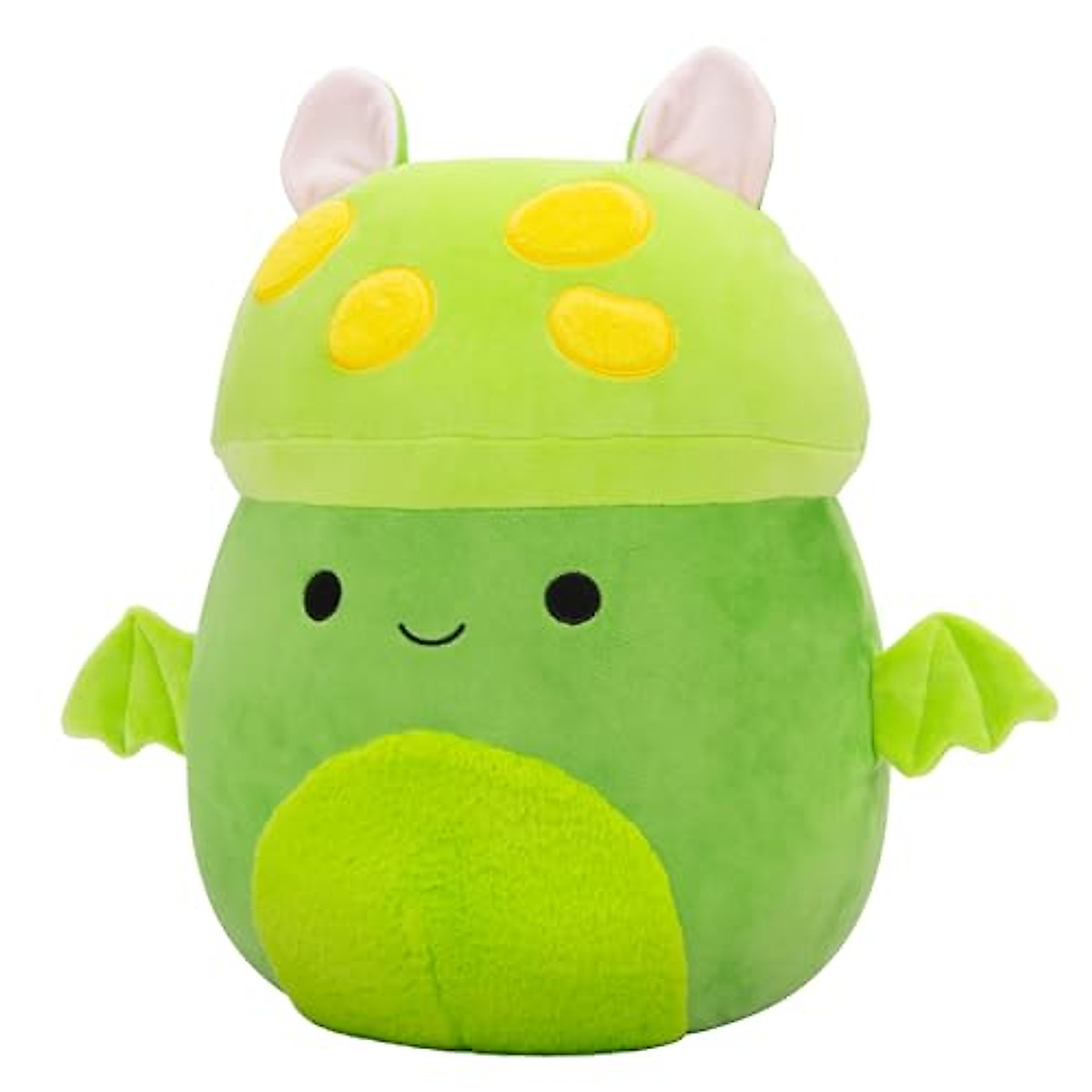 Squishmallows Original 14-Inch Earling Neon Green Mushroom Bat - Official Jazwares Plush (Large)