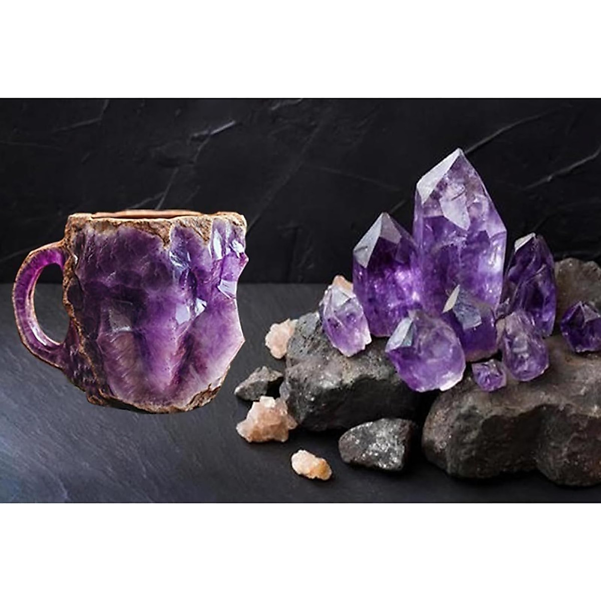 ERHNGL Mineral Crystal Coffee Mugs, 2024 New Multi-Colored Mineral Crystal Coffee Mug, Elegant Crystal Gift for Home & Office 1pcs