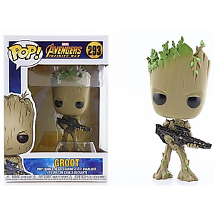 POP Marvel: Avengers Infinity War - Teen Groot with Blaster Funko Pop! Vinyl Figure (Bundled with Compatible Pop Box 3.75 inches
