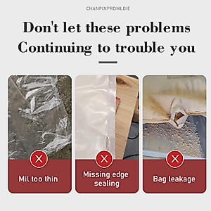 70 Gallon Dust Collector Bags 6pcs one-sided 5 mil 31"x40"(width x length) For Harbor Freight Central Machinery Dust Collectors