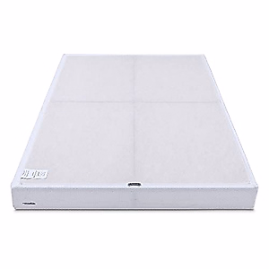 Amazon Basics Smart Box Spring Bed Base, 7-Inch Height Mattress Foundation, Tool-Free Easy Assembly, Full, 74"L x 53"W x 7"H, White