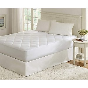 Quilted Mattress Pad and Topper-Hypoallergenic Waterproof Protector (Queen Size)