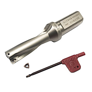 GBJ WC- Φ20.5-3D-C25 +10pcs WCMX040208FN Indexable U Drill Inserts Holder Fast Water Jet Drill Violent Drill WPD Series (WPD-Φ20.5-3D-C25+WCMX040208)