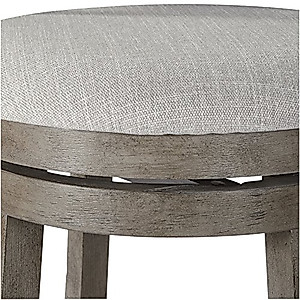 OSP Home Furnishings Wood Swivel Stool (MET12530-AG)