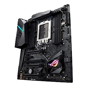 ASUS ROG STRIX X399-E GAMING AMD Ryzen Threadripper TR4 DDR4 M.2 U.2 X399 EATX HEDT Motherboard with onboard 802.11AC WiFi, USB 3.1 Gen2, and AURA Sync RGB Lighting