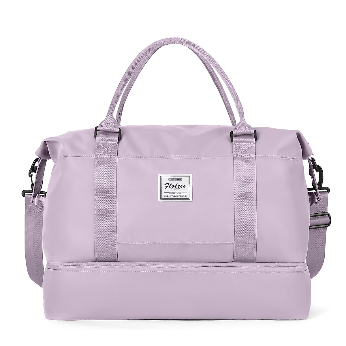 Travel Duffel Bag with Shoes Compartment, Weekender Overnight Bag for Women,Carry on Personal Item