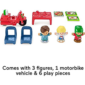 Fisher-Price Little People Toddler Playset We Deliver Pizza Place Toy Restaurant with Figures & Accessories for Ages 1+ Years