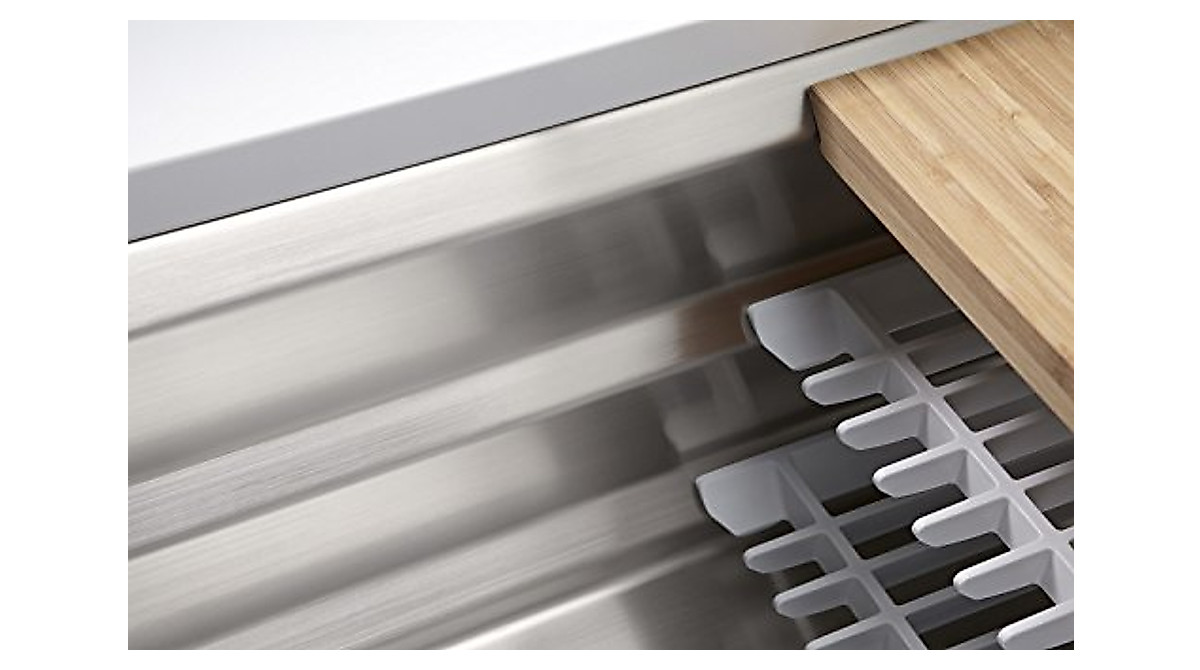 KOHLER 5540-NA Prolific Stainless Steel Workstation Sink | Quiet & Durable