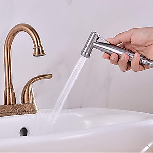 Handheld Bidet Sprayer,Bidet Sprayer Toilet Sprayer/Hand-held Stainless Steel Sprayer with Hook, Easy to Install, for Personal Hygiene and Bedpan WC Sprayer