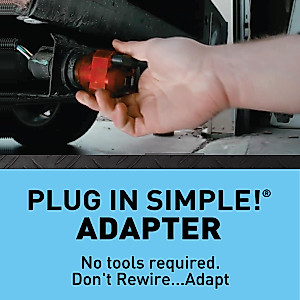 Hopkins 47585 7 RV Blade to 6 Pole Round and 4 Flat Nite-Glow Adapter