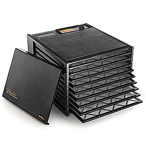 Excalibur 3900B Electric Food Dehydrator Machine with Adjustable Thermostat Accurate Temperature Control and Fast Drying, 600 W, 9 Trays, Black
