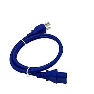 yanw Blue 3 FT Power Supply Cord Cable for Microsoft Xbox ONE 1 Brick Charger Adapter