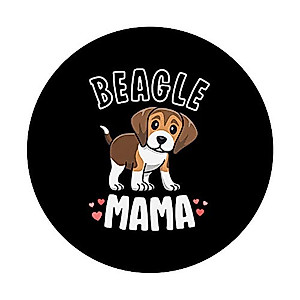Beagle Mama Dog Mom Shirts For Women Gift For Beagle Lover PopSockets PopGrip: Swappable Grip for Phones & Tablets