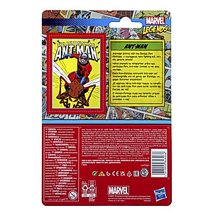 Marvel Hasbro Legends 3.75-inch Retro 375 Collection Ant-Man Action Figure Toy, Red