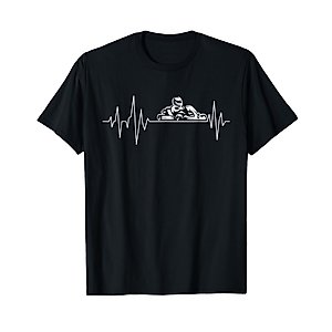Go Karting Heartbeat - Go Kart Race Driver Go Cart T-Shirt