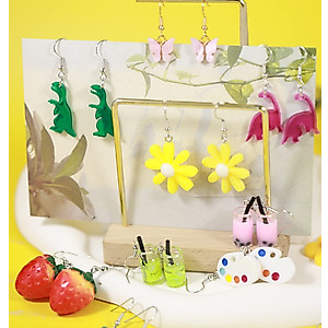 30 Pairs Cute Earrings Funny Weird Aesthetic Kawaii Quirky Indie Crazy Earrings Weirdcore Accessories Earrings Summer Lot Earrings Multiple Sets for Women