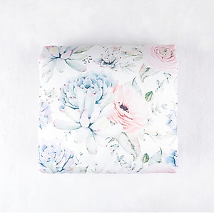 Sahaler Succulents Baby Bedding Set for Boy Girl,Cactus Floral Nursery Fitted Sheets, Baby Minky Blanket, 3 Pieces Set…