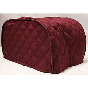 Simple Home Inspirations Solid Quilted Cover Compatible with The Ninja Foodi Grill (Burgundy)