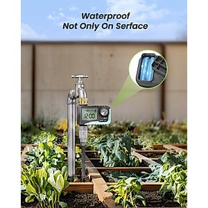 RAINPOINT Sprinkler Timer Outdoor Brass Swivel, Water Timer for Garden Hose Faucet Timer, Programmable Watering Irrigation Timer V2, 2024 Release