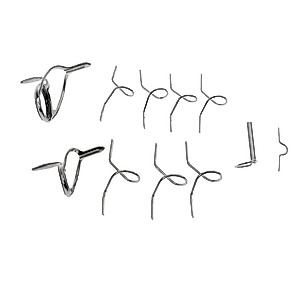 Yiotfandoll Fly Fishing Rod Guide Set Rod Repairing Fishing Tool Tip DIY Repair Kit