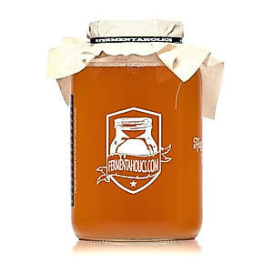 Jun Kombucha Starter Culture - USDA Certified Organic Jun SCOBY & Starter Tea - Makes 1 Gallon - Brewed with Organic Green Tea & Honey - Brew Jun Tea!