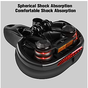 Feluz Bike Saddle, Comfortable Bicycle Seat Saddle for Mountain Road BMX Bikes, Cycling Accessories