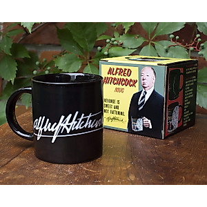 Heat Changing Alfred Hitchcock Movie Titles Mug - Add Coffee and His Most Famous Films Appear