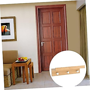 ORFOFE 1set Hook Shelf Shelf Wall Hanging Baskets for Storage Door Storage Basket Plant Wall Hanger Creative Floating Holder Tray Decor Wall Mounted Clothing Rack Plant Hooks Khaki