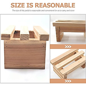 Cabilock Wooden Low Stool Succulent Planter Stand Wood Plant Stool Planter Display Stands Flower Pot Rack Wooden Flower Stand Kids Step Stool Footstool Fishing Stool Child Potted Plant