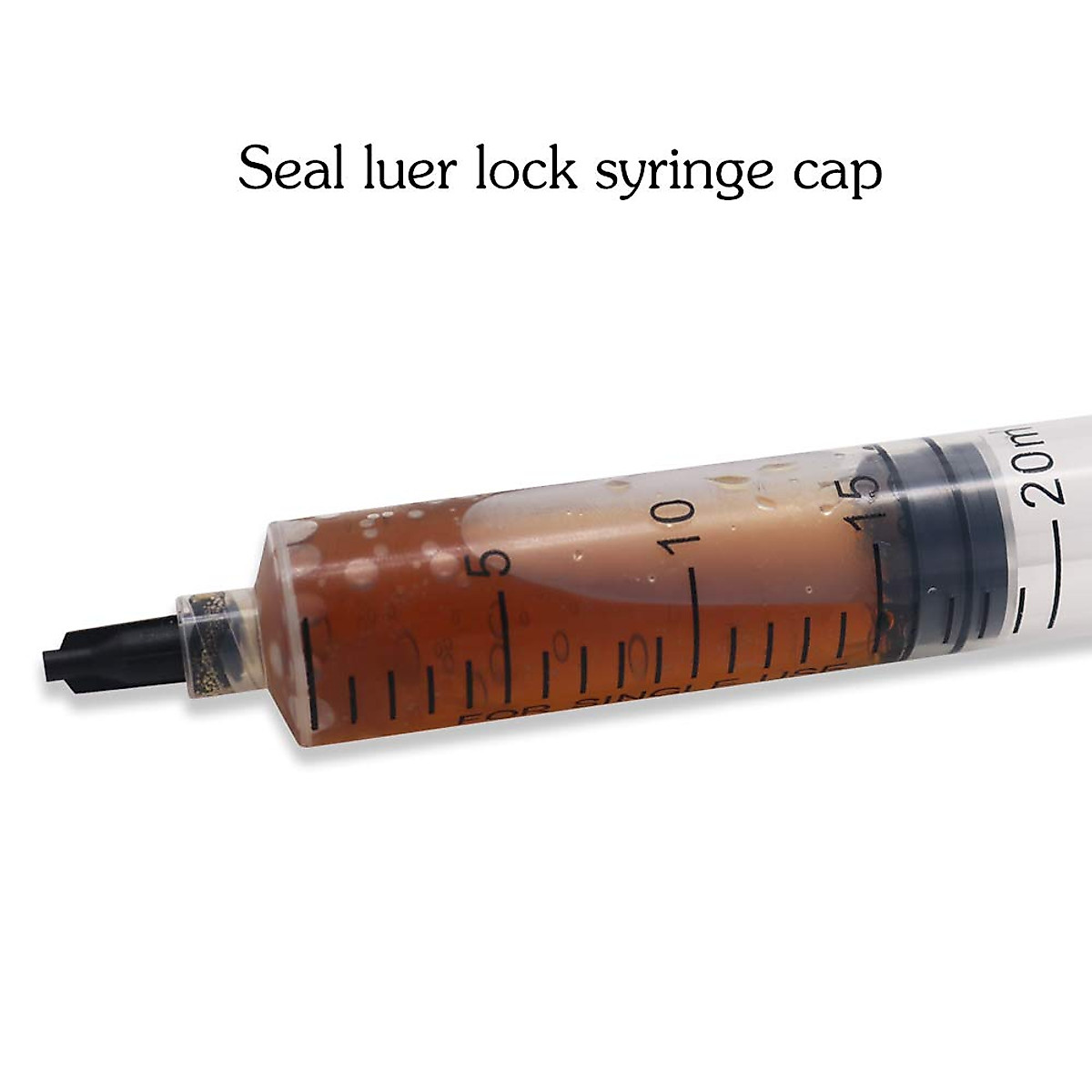 Shintop 20ml Syringe with 18G 1/2 Inch Blunt Tip Needles, Syringe Caps for Experiments, Industrial Use (12 Pack)