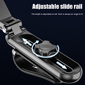 qumHmup Car Phone Holder Mount,360°Rotatable Retractable Car Phone Holder,Multifunctional Adjustable Mount Cell Phone Holder for Car,Universal Phone Holder for Mobile Phones