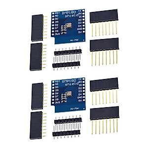 Hailege 2pcs BMP180 Digital Barometric Pressure Sensor Board for Wemos D1 Mini ESP8266 3.3V/5V Replace BMP085 D1 Mini BMP180 Sensor Module