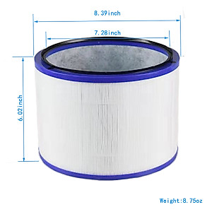 LIANRUN Replacement Filter for Dyson HP00 HP01 HP02 HP03 DP01 DP02 DP03 HEPA Compatible with Desk Replace Part # 968125-03 for Dyson Pure Hot Cold Link Fans
