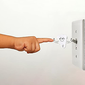 Toggle Light Switch Guard, ILIVABLE Child Proof Switch Plate Cover Rotary Lock Protects Your Lights from Being Accidentally Turned On or Off by Children and Adults (White, 2 Pack)