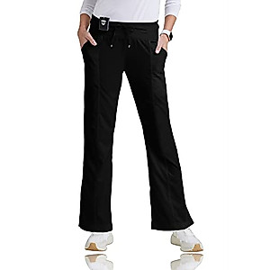 Grey's Anatomy 4276 4 Pkt Yoga Knit Waistband Pant (Black, Medium)