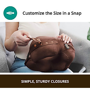 Neck Support Pillow, Help Ease Tension with This Patented Cervical Neck Brace, Neck Pillow for Sleeping, Travel, Work, Ergonomic Memory Foam, Orthopedic Pillow for Pain Relief, Brown