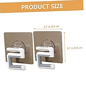 Zerodeko 8 pcs mop Holder House Organization Must Haves Broom Organizer Wall Mount Broom Mount Must Haves for Home Wall Broom Laundry Room mop Broom Holder Plastic Hanger mop Hook