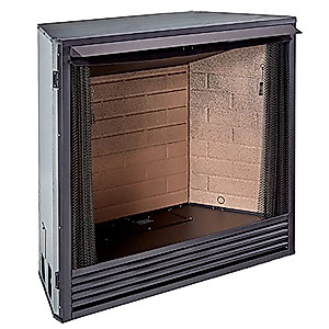 ProCom 36in. Universal Ventless Firebox Insert - Zero Clearance Design - Model# PC36VFC, Black