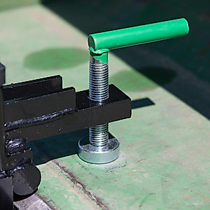 Titan Attachments Medium-Duty 60" Clamp-on Pallet Forks with Adjustable Stabilizer Bar, 46" x 4" Fork Length, Rated 4,000 LB, Easy to Install on Loader or Skid Steer Bucket